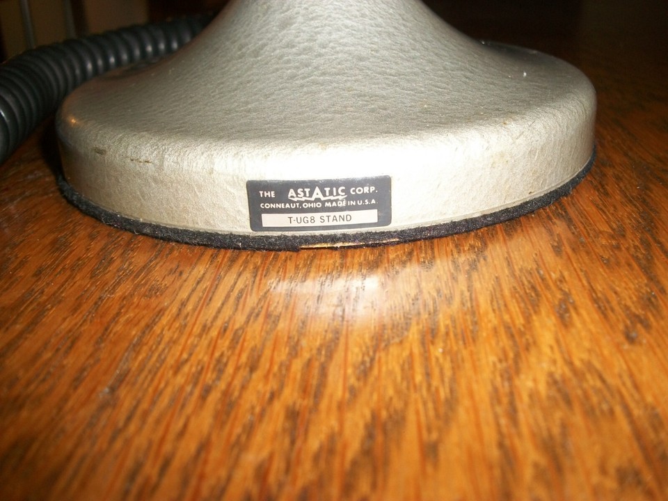 VINTAGE ASTATIC MODEL NO. D-104 MICROPHONE ON T-UG8 STAND | eBay