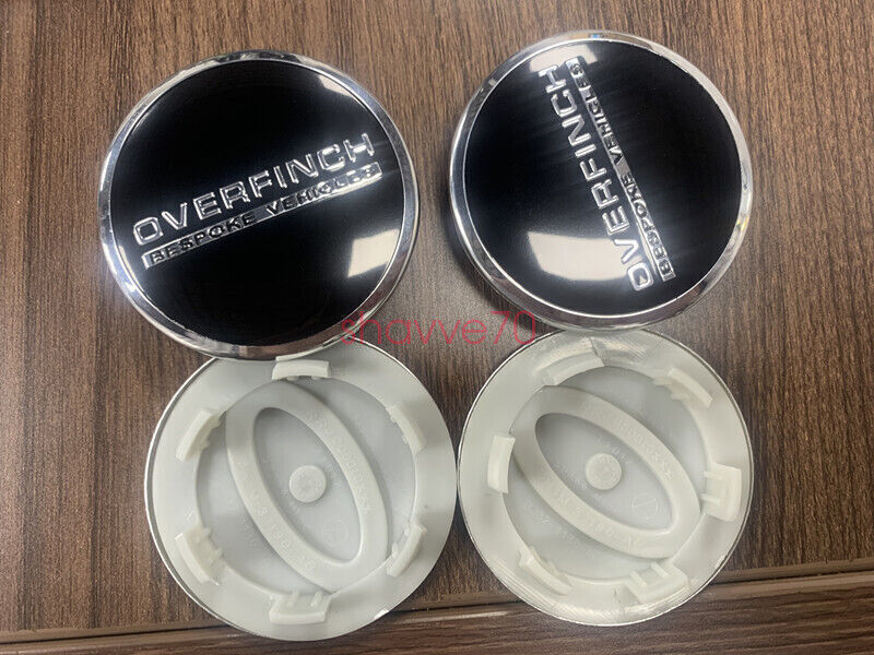 63mm Land Rover Black with Green Oval Polished Wheel Center Hub Caps ...