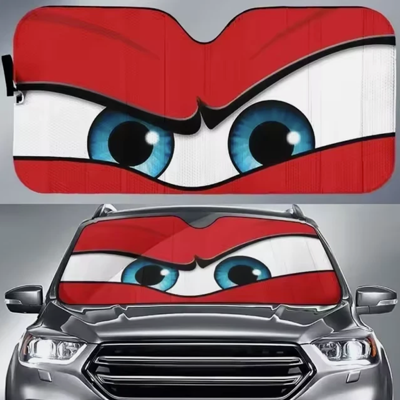Car Window Sun Protection Screen Large Cartoon Eyes Front Windscreen ...