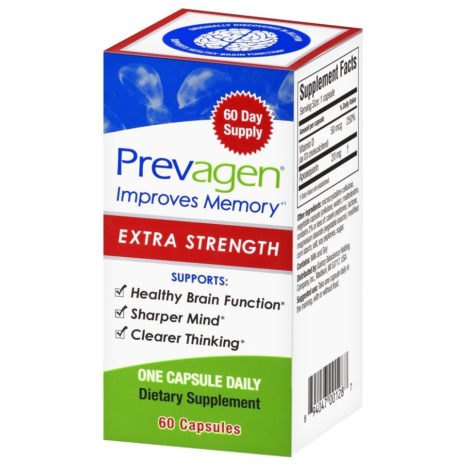 Prevagen Extra Strength 20mg Capsules - 60 Count - New Sealed Free Fast ...