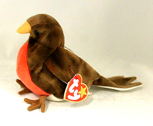 THE ROBIN PLUSH BIRD TY BEANIE BABIES COLLECTION "EARLY" STUFFED ...