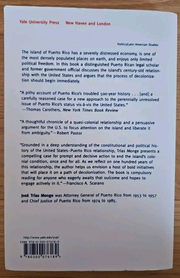 Puerto Rico : The Trials of the Oldest Colony in the World by Jose Trias... 9780300076189| eBay