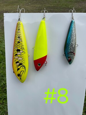 3 Big Fishing Lure Multicolored 240G 120G 80G Trolling Lure Boat ...