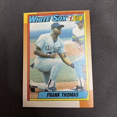 1990 Topps Frank Thomas Rookie Card 414 Error Misprint Not Centered | eBay