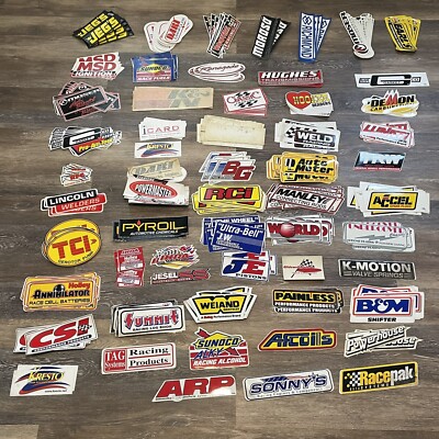 Huge Lot of Stickers DECALS Race Car Drag Race Hot Rod 350+ Lot IHRA ...