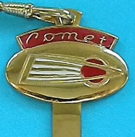 Mercury Comet Vintage Gold Plated Crest Key Blank 1952 thru 1965 | eBay