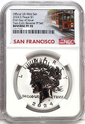 2024 peace reverse proof silver dollar rp70 first day of issue sf | eBay