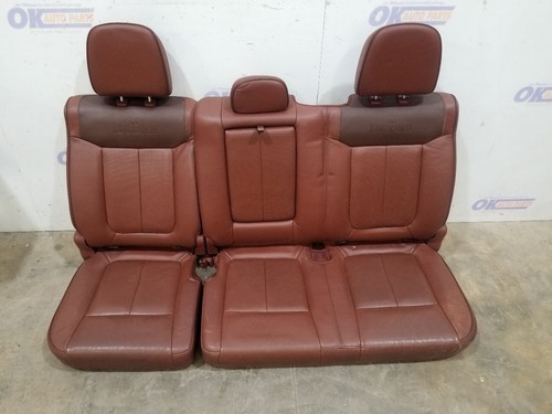 13 2013 FORD F150 KING RANCH REAR SEAT ASSEMBLY BROWN LEATHER | eBay