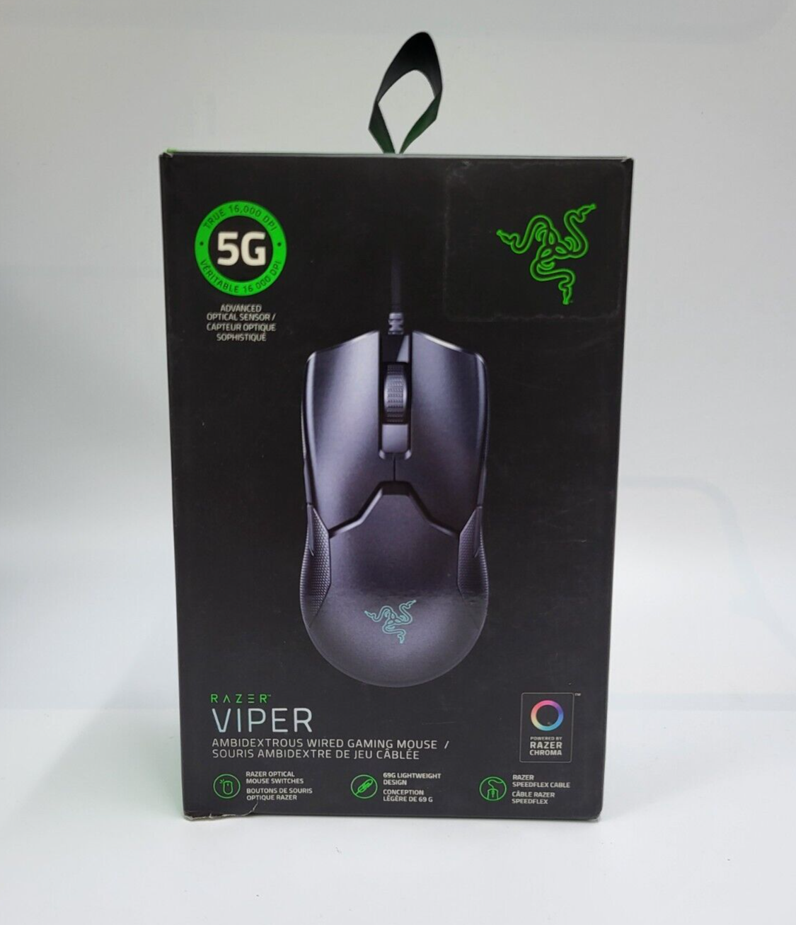 Razer Viper Wired Optical Gaming Mouse - Black with Chroma RGB Lighting ...