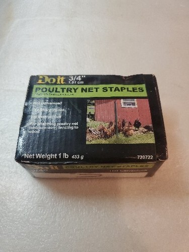 Hillman Fas-n-Tite Fence Poultry net Staples Galvanized 3/4" 1lb 14ga ...