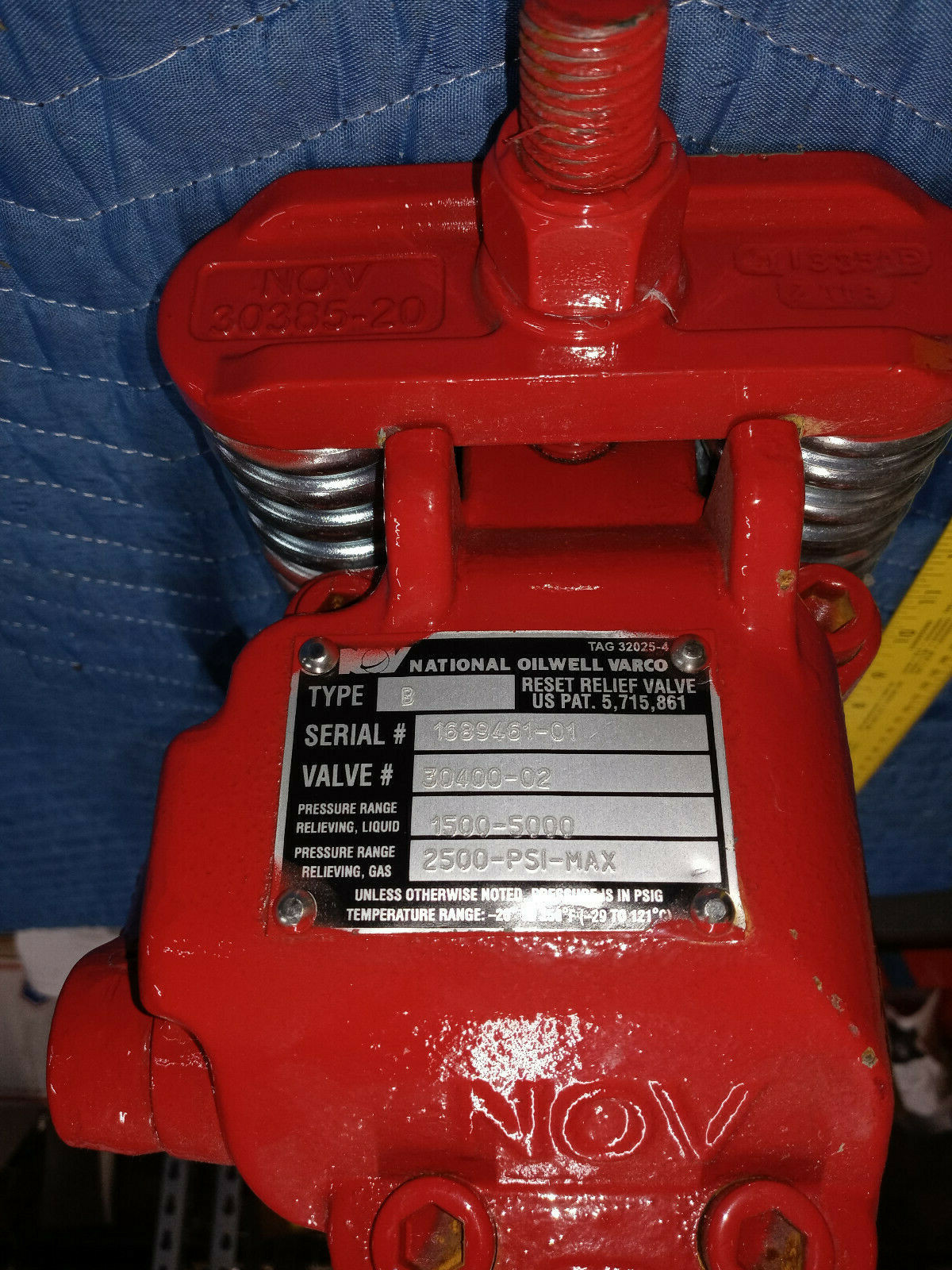 NOV National Oilwell Varco Type B 2" Adjustable Liquid or Gas Relief ...