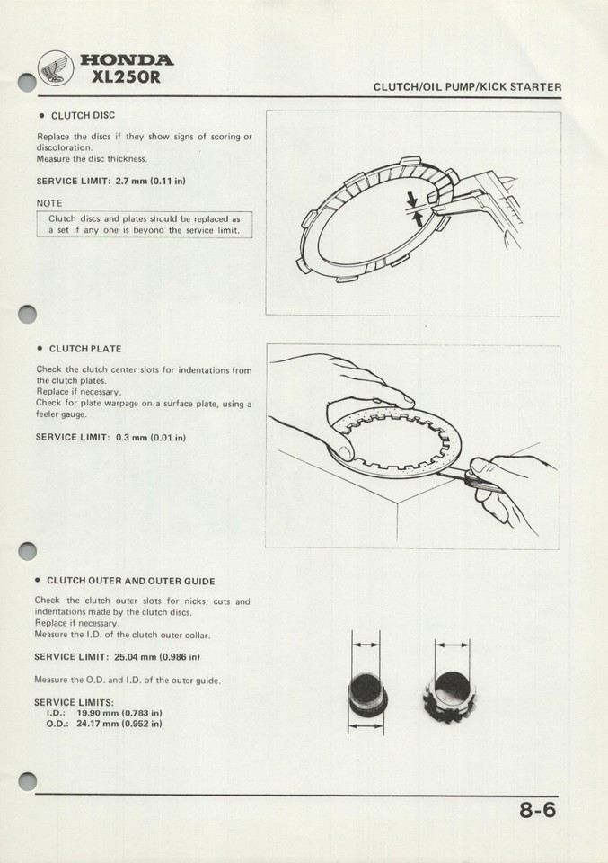 PDF DOWNLOAD Honda XL250R MD11 (84-86) Shop Repair Manual XL 250 RFVC ...