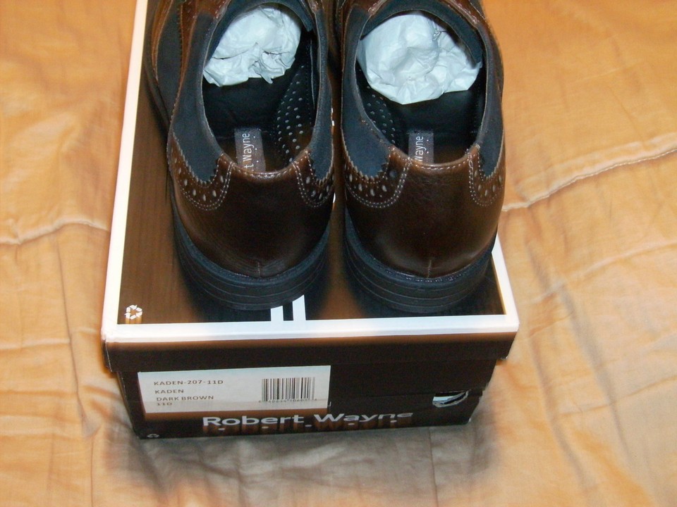 Robert Wayne Kaden Men Wingtip Leather Dark Bwn Oxford Sz 11D 65% 0FF ...