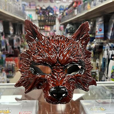 Wolf Mask Half Unisex Halloween Party Masquerade Mask (Burgundy) | eBay