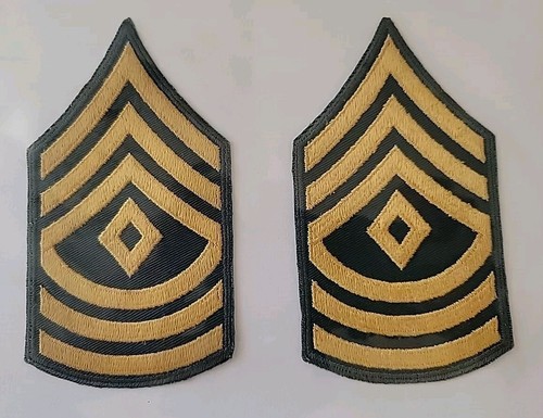 US Army Rank Chevrons Patches First Sergeant Set Of 2 1958-1968 | eBay