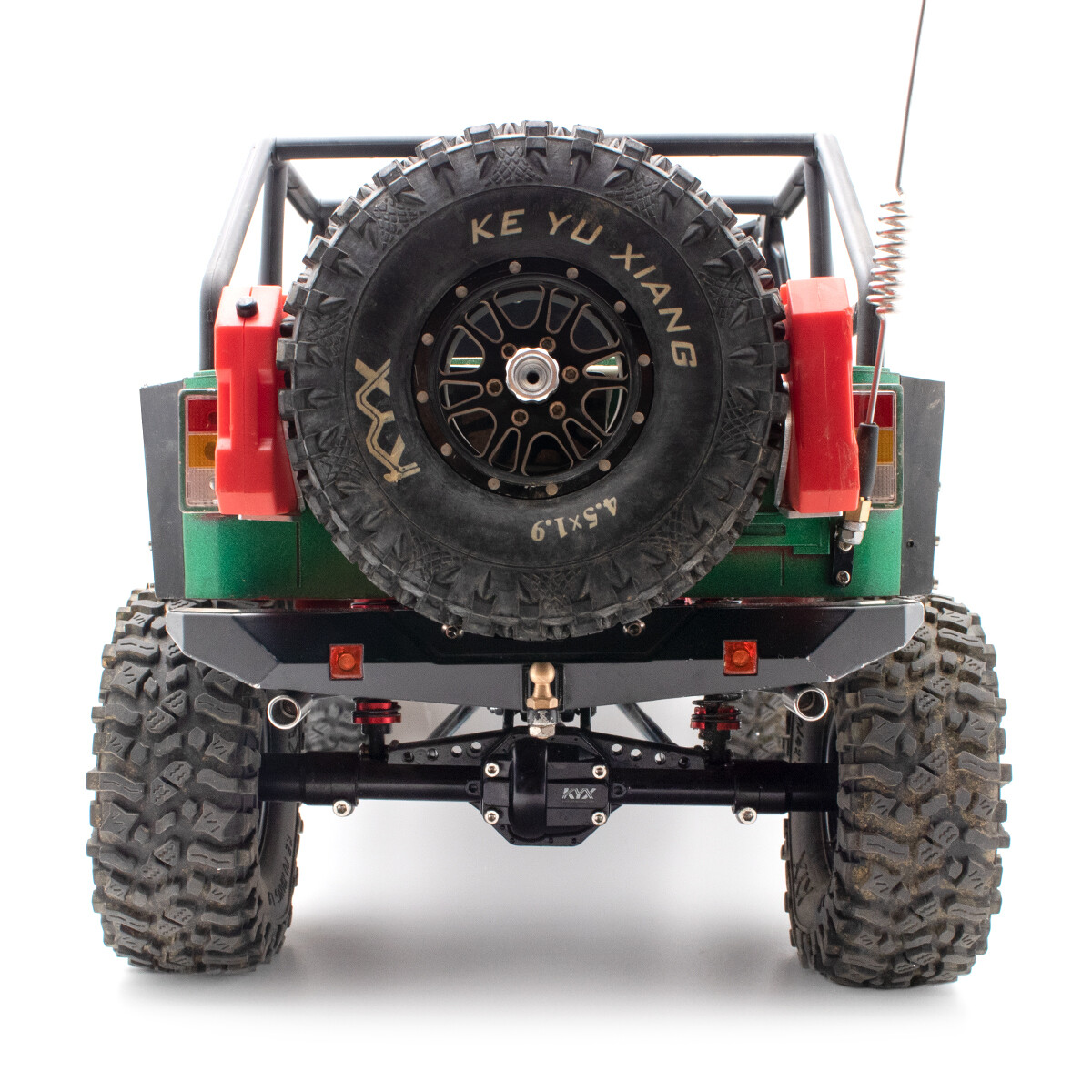 KYX Body Part Metal Scale Rear Tail Dual Exhaust Pipes for RC Car SCX10 ...