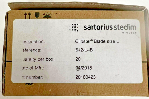 (20/Pk) SARTORIUS STEDIM BIOTECH Clipster Blades Size L 642-L-B for ...