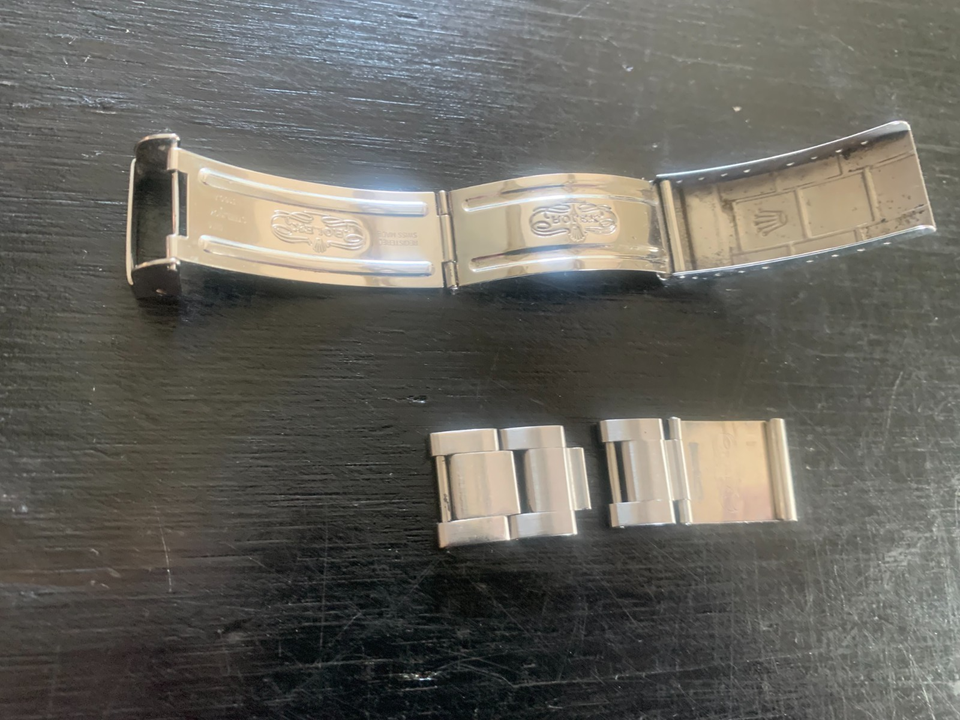 ROLEX "SEA DWELLER" SS CLASP (93160) w/ DIVERS EXTENSION & EXTRA LINKS ...