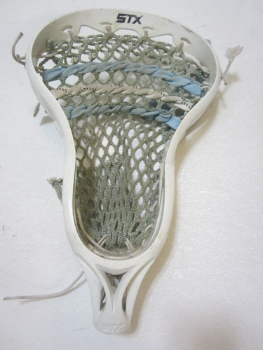 VINTAGE STX BIONIC WHITE MENS LACROSSE STRUNG HEAD LAX ATTACK DEFENSE ...