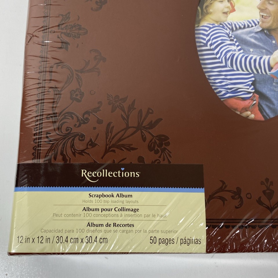 Recollections Scrapbook Mega Album 12 "x 12" 50 Pages Red Top Loading ...