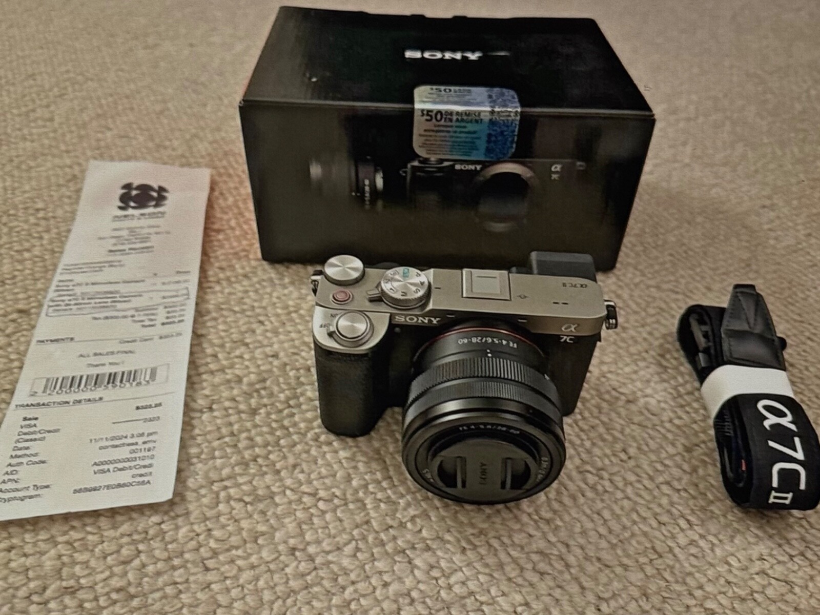 Sony Alpha 7C II 33.0MP Mirrorless Camera - Black (28-60mm Zoom Lens ...