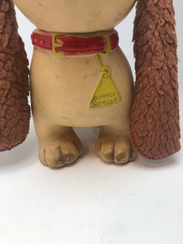 1962 VINTAGE EDWARD MOBLEY RUBBER DOLL DOGGY BOWSER WOWSER RARE | eBay