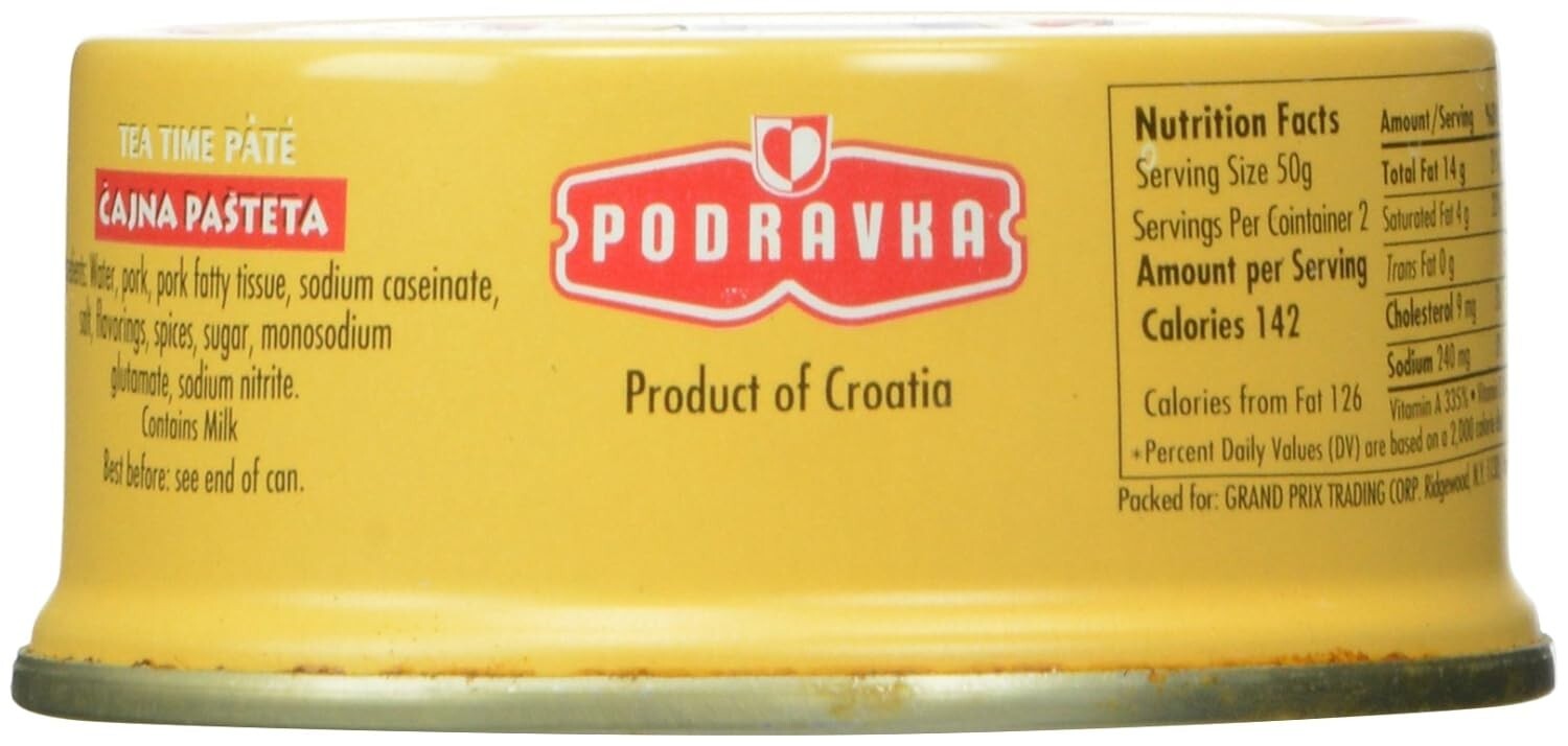 Pack 4 Canned Pork Pate Tea Time Podravka, 100g x 4 | eBay