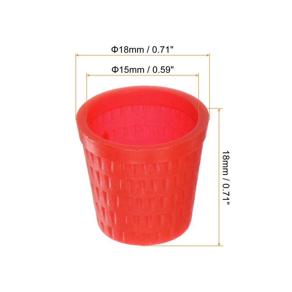 50pcs Sewing Thimble Plastic Sewing Thimble Finger Protector, Red | eBay