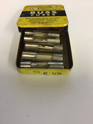 C 1/16 AMP BUSSMANN FUSES 5 PCS NEW | eBay