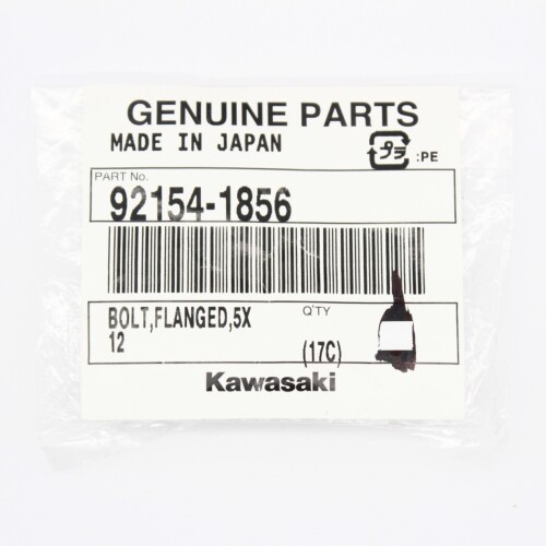Kawasaki Flanged Bolt 5x12 Part Number 92154-1856 | eBay