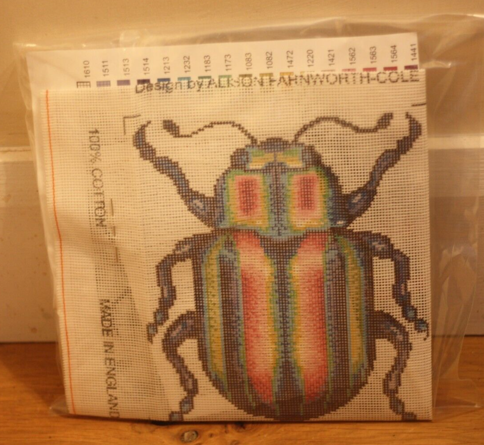 EHRMAN Tapestry LEAF BEETLE Needlepoint Kit RETIRED by Alison Farnworth ...