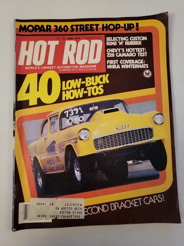1979 April, Hot Rod Magazine, Rims n Rubber, (CP392) | eBay