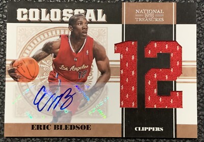 ERIC BLEDSOE 2010-11 NATIONAL TREASURES COLOSSAL ROOKIE PATCH AUTO /49 ...