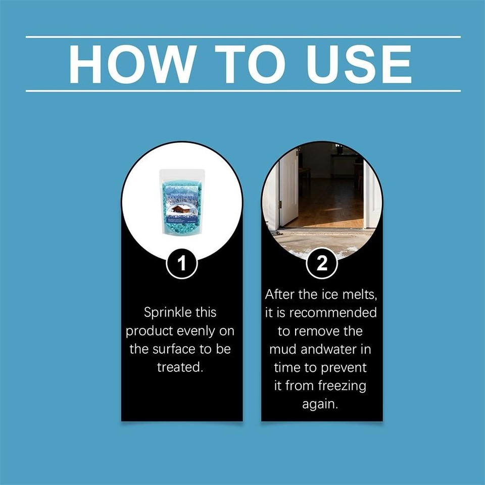 Ice Melt, Fast-Acting Blue Ice Melt Pellets For Driveways, Walkways T ...