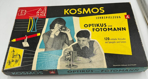 Kosmos Lehrspielzeug Optikus und Fotomann Experimentierbox 50er 60er ...