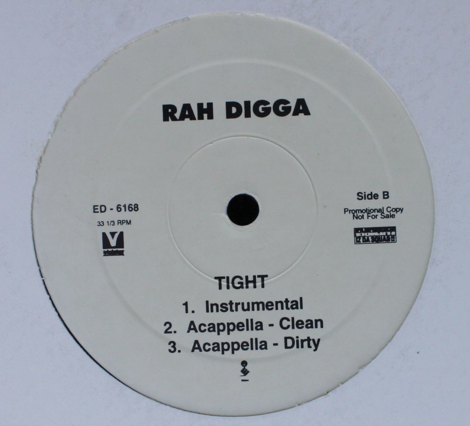 RAH DIGGA "TIGHT" VINYL PROMO EP NM/VG 1999 BUSTA RHYMES FLIPMODE SQUAD ...
