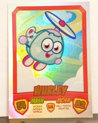 MOSHI MONSTERS - RARE - HOLOFOIL COLLECTORS CARD - WURLY. | eBay