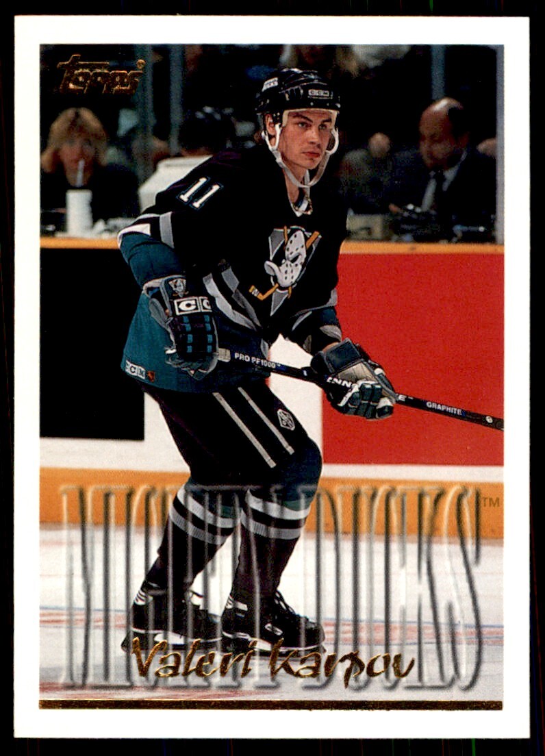 1995-96 Topps Valeri Karpov Anaheim Mighty Ducks #137 LP | eBay