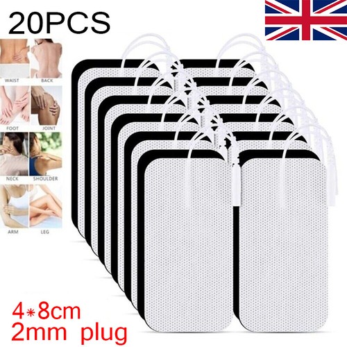 20pcs Large Electrode Pads TENS Unit Replacement Pads 4x8cm for TENS ...