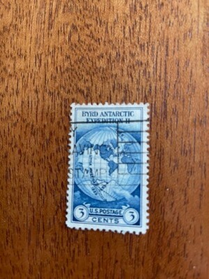 STAMP US SCOTT 733 "Globe Byrd Arctic Expedition" 3 CENT 1933 USED free ...