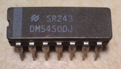 National DM54S00J 54S00 74S00 Military Quad 2 Input NAND Gate - NOS | eBay