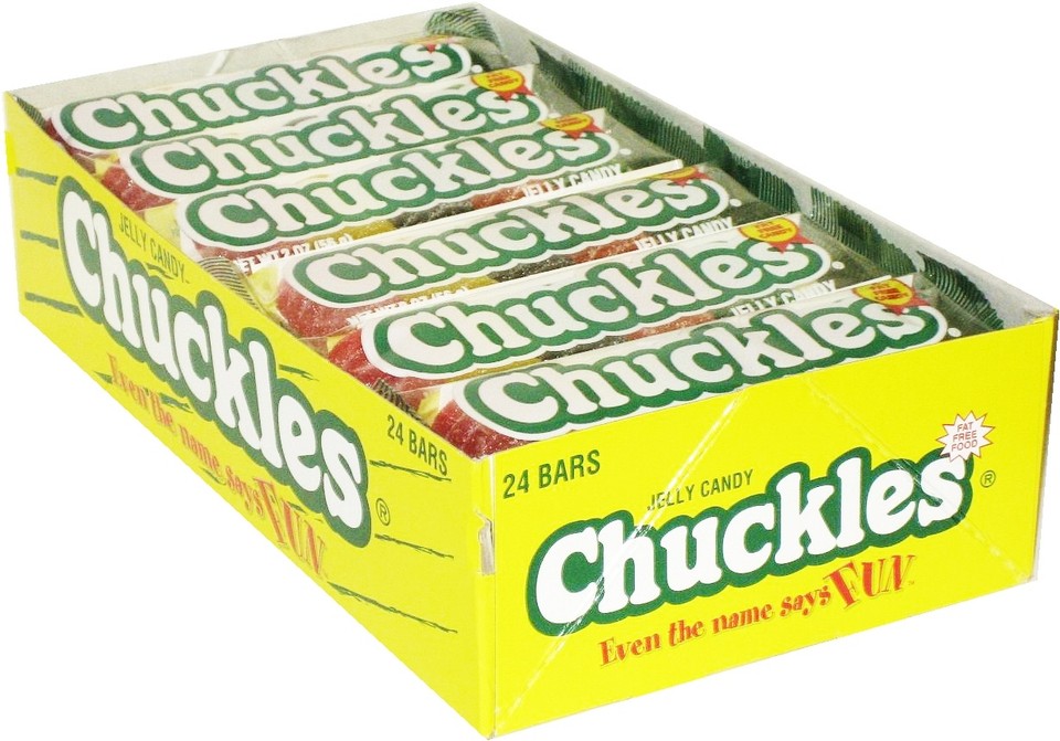 Chuckles Classic Jelly Candy 24ct Case Full-Size Candy Bars FREE ...