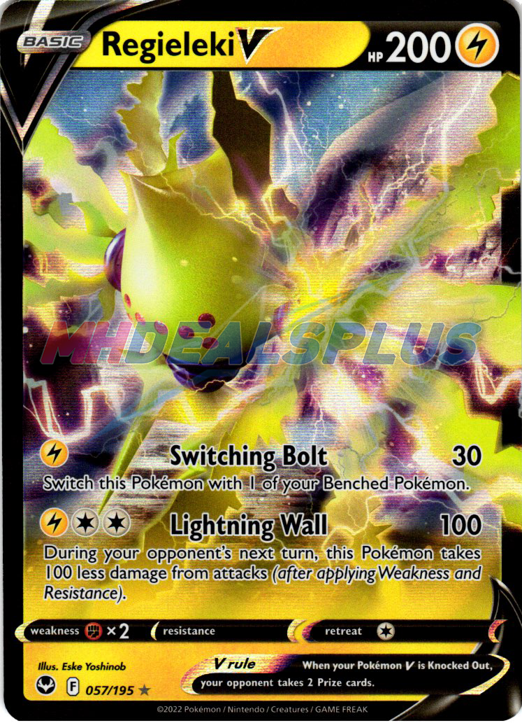 NM Pokemon Silver Tempest Regieleki V Ultra Rare #057/195 | eBay