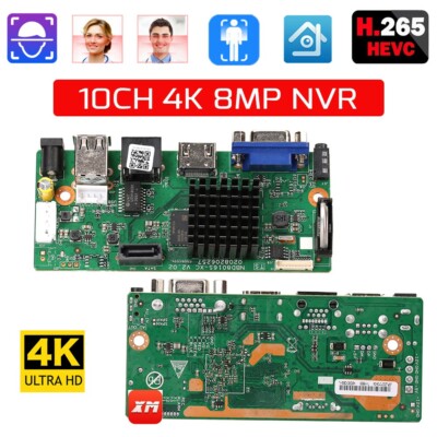 XM Original 10CH 4K Face Detection NVR Network Digital Video Recorder ...