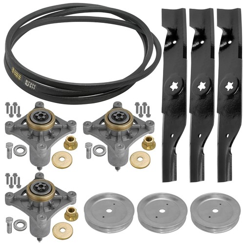 Caltric 48" Deck Spindle Pulley Blade Kit For Husqvarna LGTH22V48 2012 ...