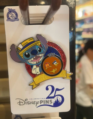 2025 Authentic Hongkong Disney Pins 25th Anniversary Stitch Badge ...