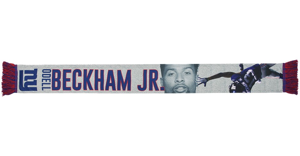 FOCO NFL New York Giants Beckham O. #13 Printed Player Scarf 66 ...