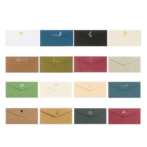 10Pcs Business Mailing Colorful Envelopes Assorted Colors, V-Flap Seal ...