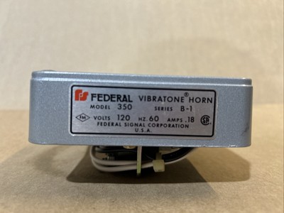 Federal Signal Vibratone Horn 350 B1 | eBay