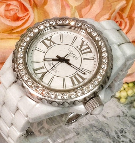 Rare Working Cogu Watch White Silver Ladies | eBay